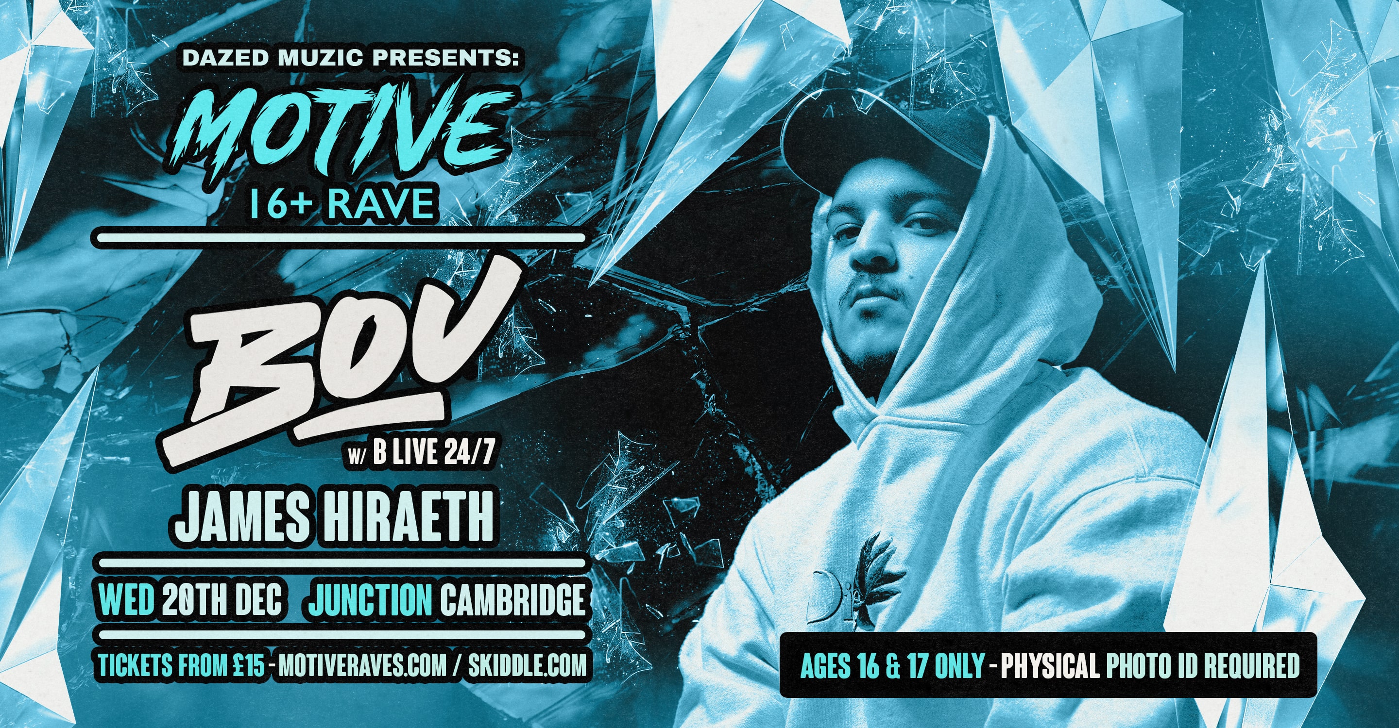Cambridge 16+ DNB Rave: Bou & James Hiraeth at Cambridge Junction ...