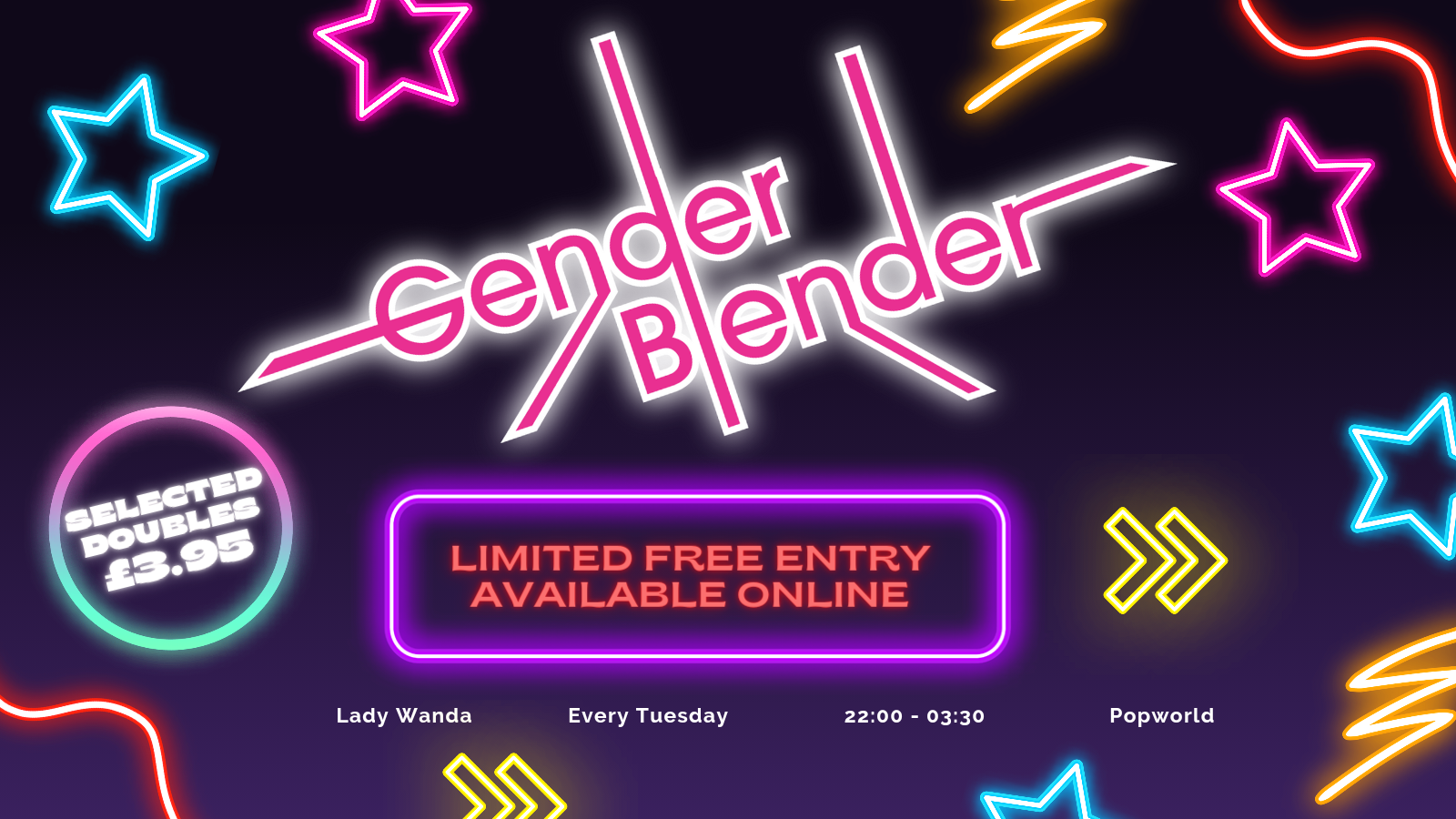 Gender Blender Big Birthday Bash Bonanza at Rosies Chester, Chester on ...