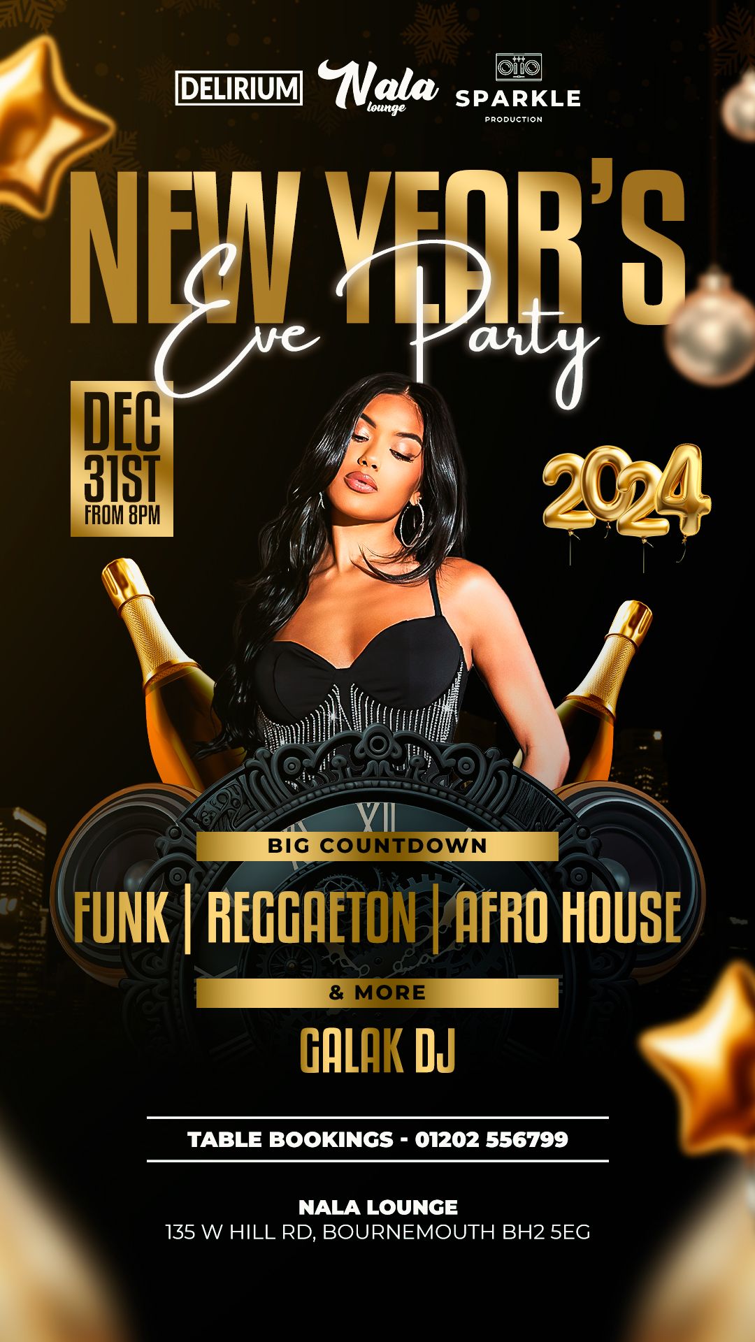 NEW YEAR'S EVE AT NALA LOUNGE at Nala Lounge, Bournemouth on 31st Dec 2023 | Fatsoma