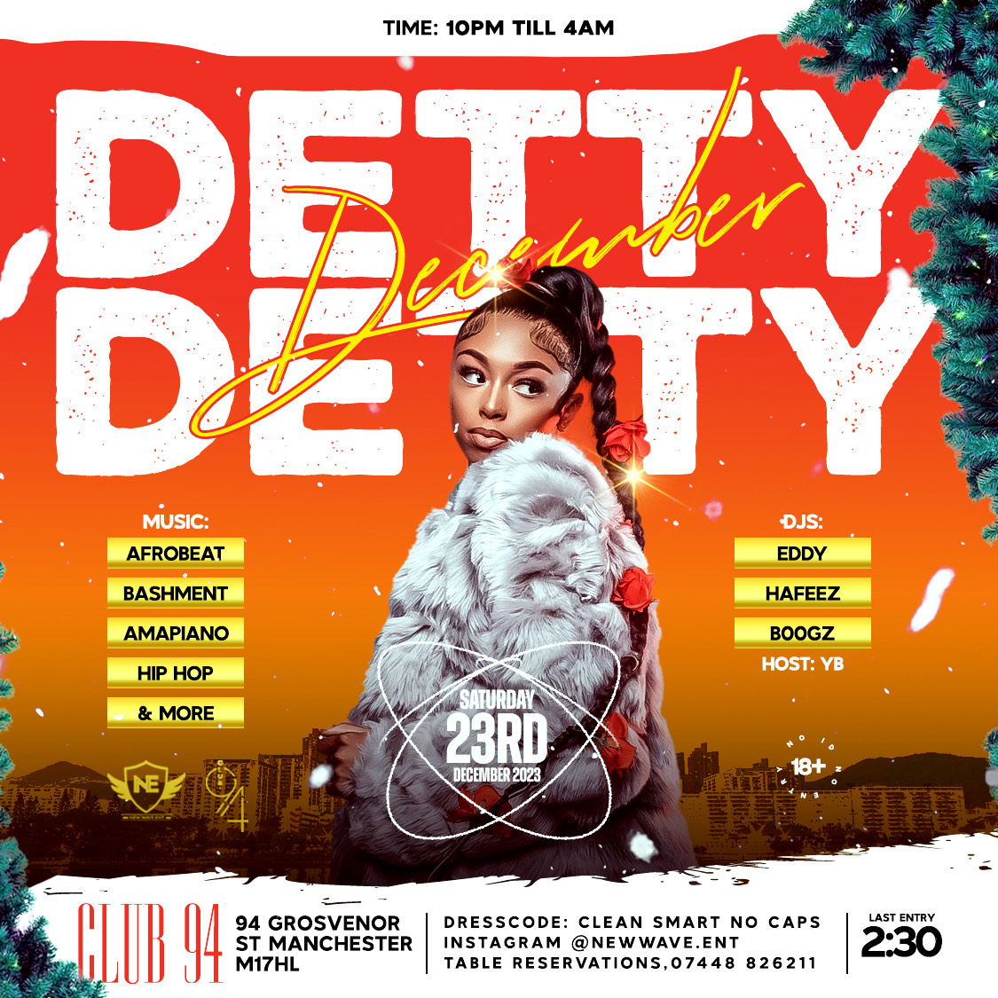 Detty December 🔥 at CLUB94 MANCHESTER, Manchester on 23rd Dec 2023 ...