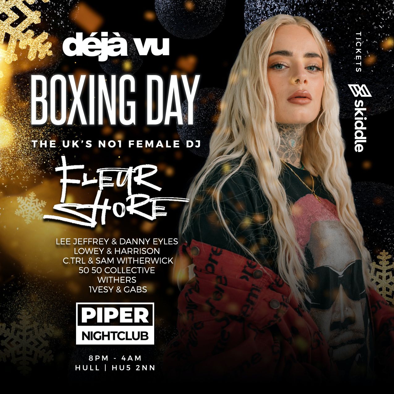 Deja Vu Boxing Day Rave w/ Fleur Shore & more at The Piper, Kingston ...