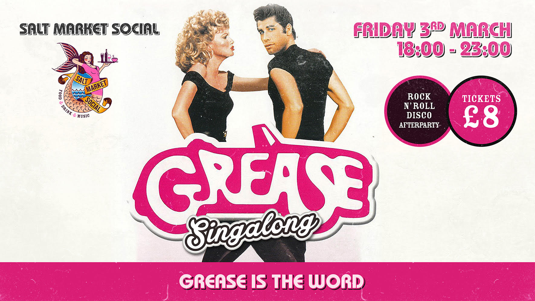 Grease Sing-A-Long at Salt Market Social, North Shields on 3rd Mar 2023 ...