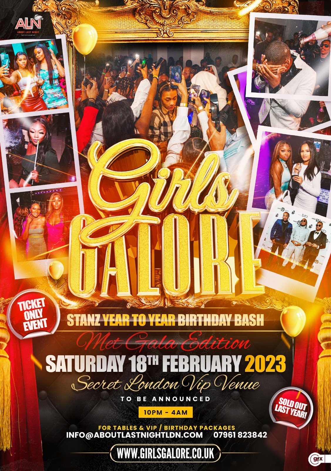 Girls Galore Met Gala Edition at Sky bar , London on 18th Feb 2023 ...