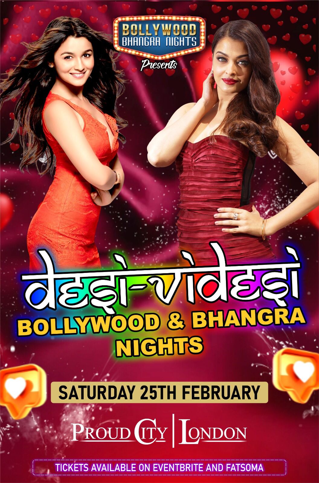 Desi-Videsi Bollywood & Bhangra Night at Proud City, London on 25th Feb ...