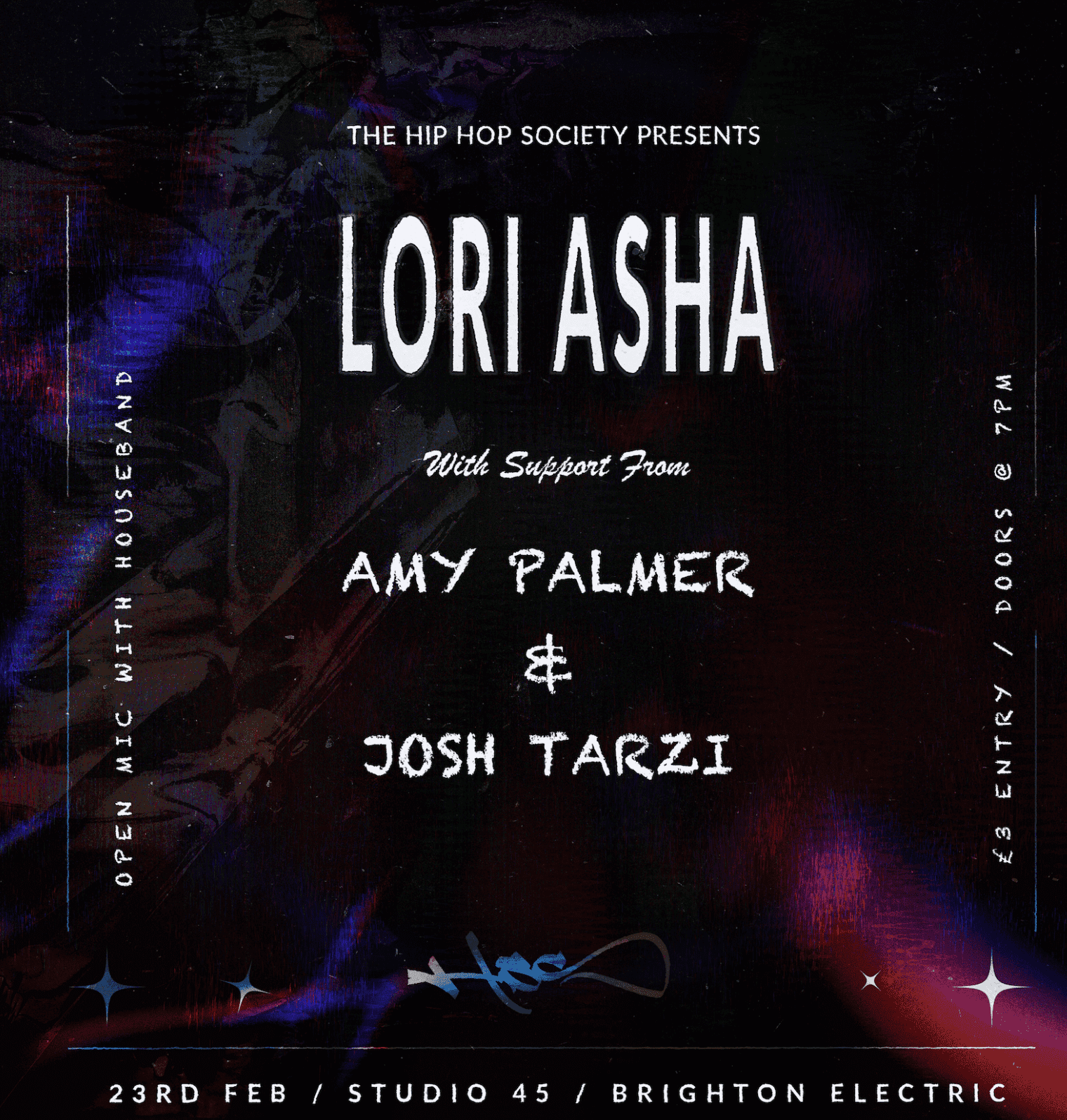 Lori Asha • Amy Palmer • Josh Tarzi at Brighton Electric Studios, Brighton on 23rd Feb 2023 ...