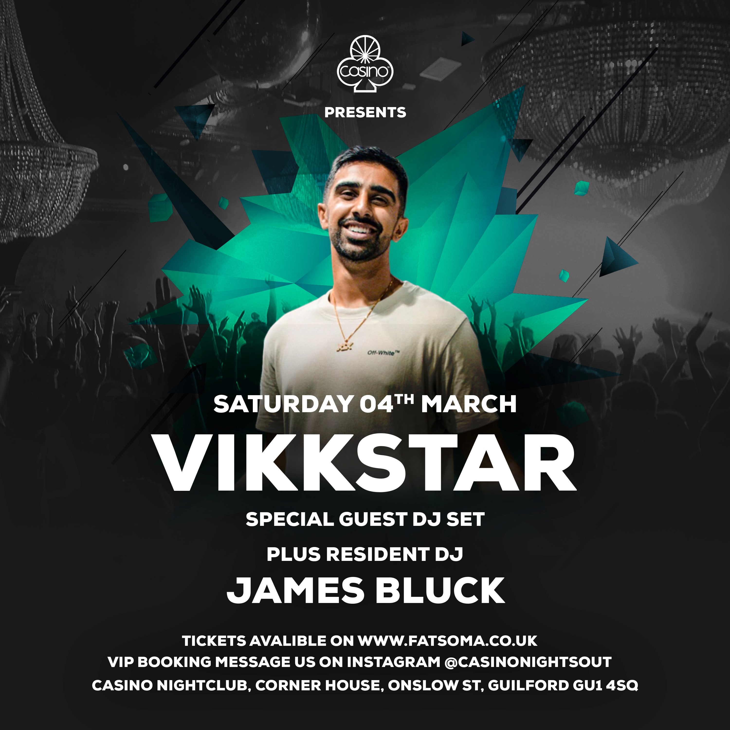 Saturdays with Special Guest - Vikkstar at Casino Nightclub, Guildford ...