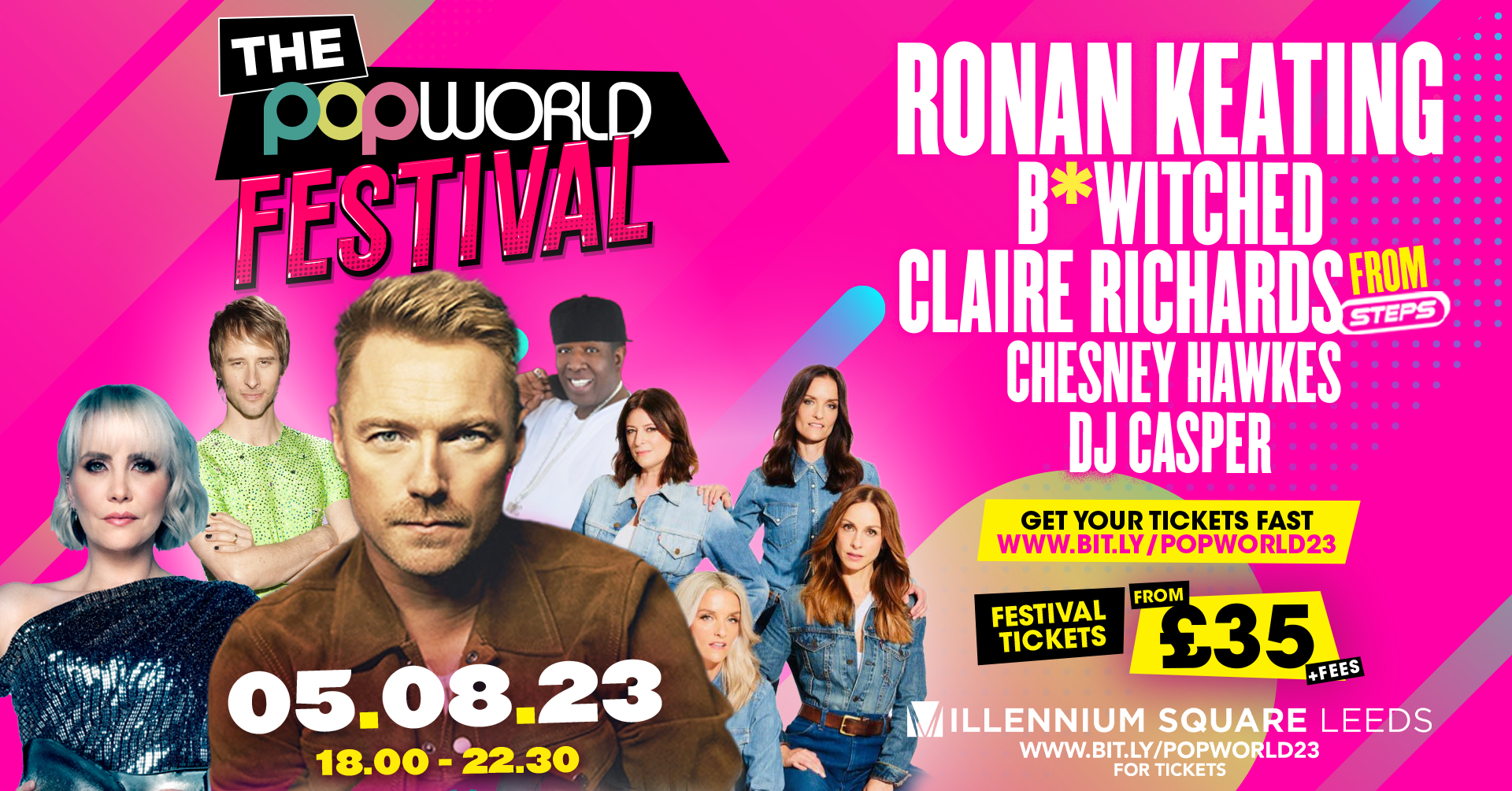 Popworld Festival 2023 at Millennium Square, Leeds on 5th Aug 2023 ...
