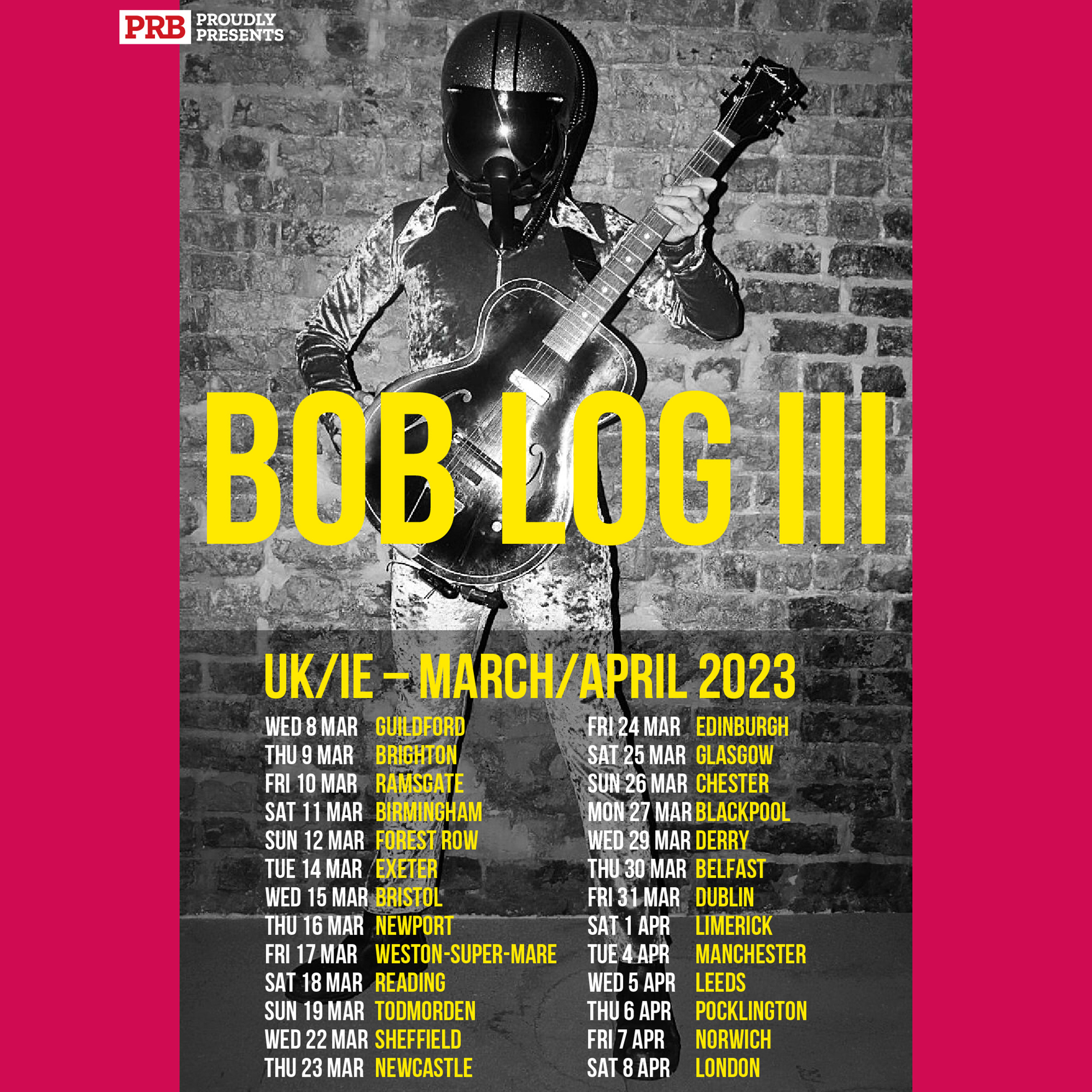 Bob Log III (plus support) at The Purple Turtle, Reading on 18th Mar ...