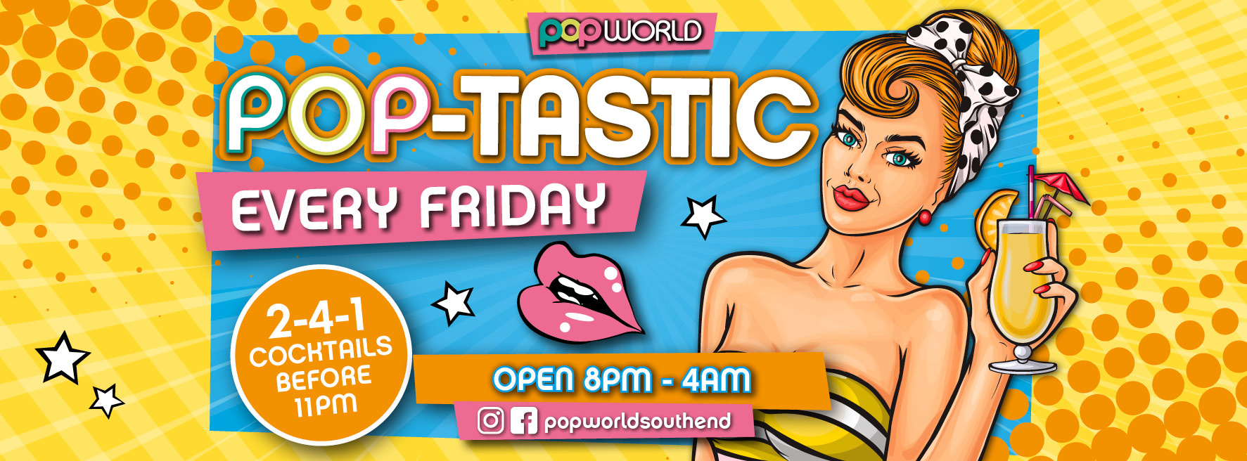 Poptastic at Popworld, Southend, Southend-on-Sea on 10th Mar 2023 | Fatsoma