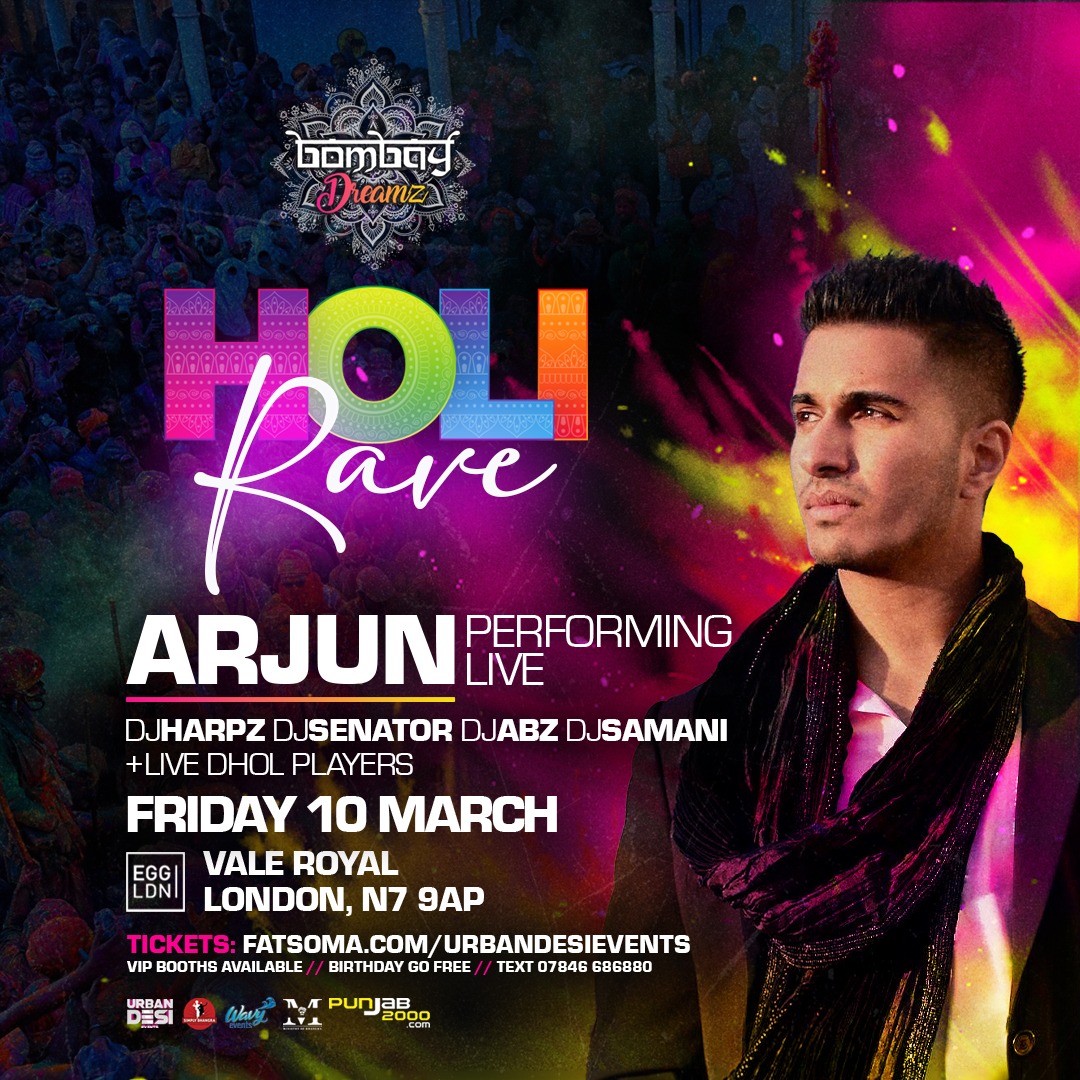 HOLI RAVE ( ARJUN PERFORMING LIVE ) at Egg London Nightclub, London on ...