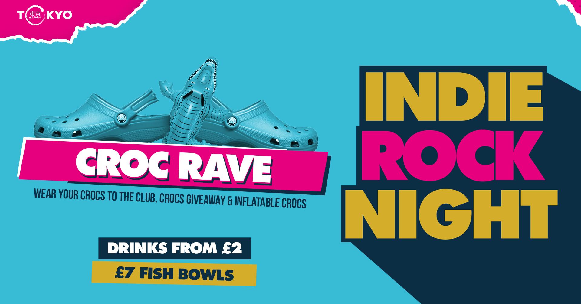 Indie Rock Night ∙ CROC RAVE *LAST 10 TICKETS* at Tokyo Tea Rooms ...