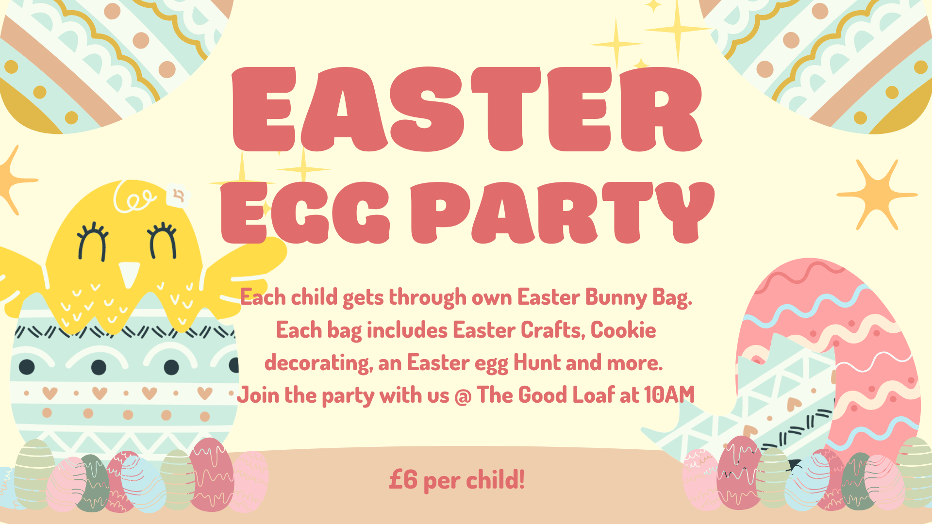 Easter Egg Party at The Good Loaf Cafe, Melksham on 7th Apr 2023 | Fatsoma