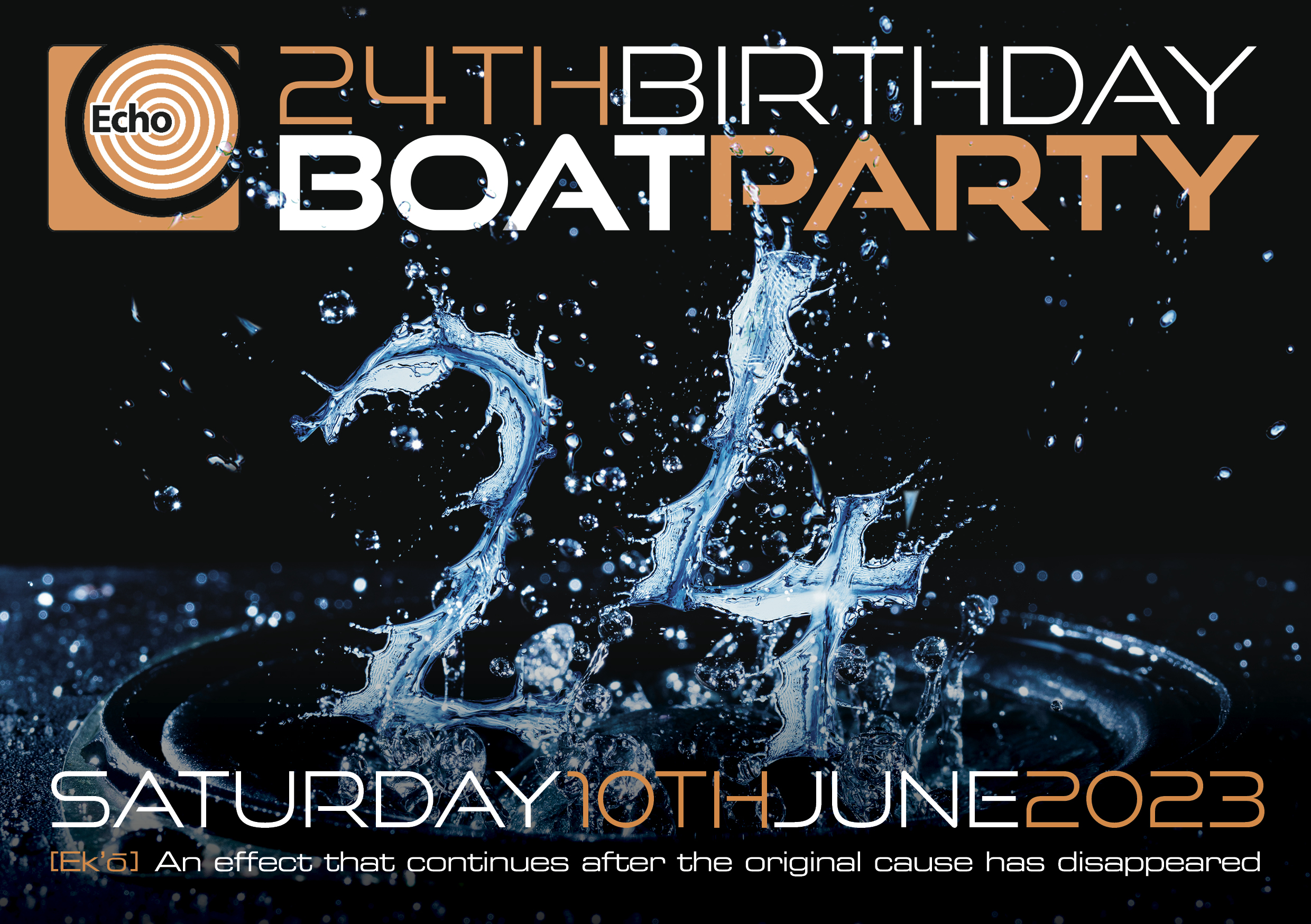 Echo 24th Birthday Boat Party at Golden Jubilee riverboat, London on ...