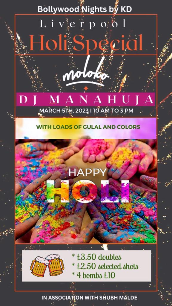Liverpool Holi Special (Colour Festival) at MOLOKO, Liverpool on 5th ...