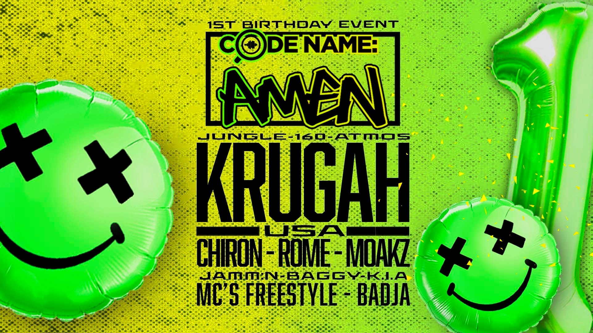 Codename: Amen - The 1st Birthday Event with Krugah (USA) at Café ...