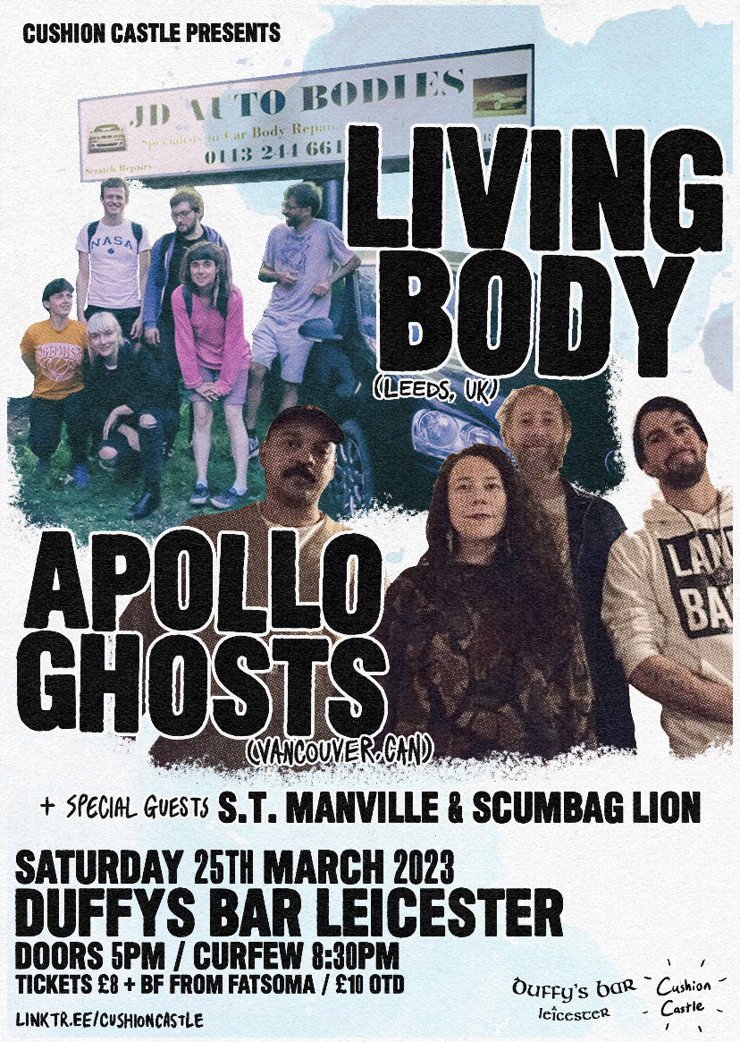 Apollo Ghosts, Living Body, S.T. Manville and Scumbag Lion at Duffy's Bar, Leicester at Duffy's ...