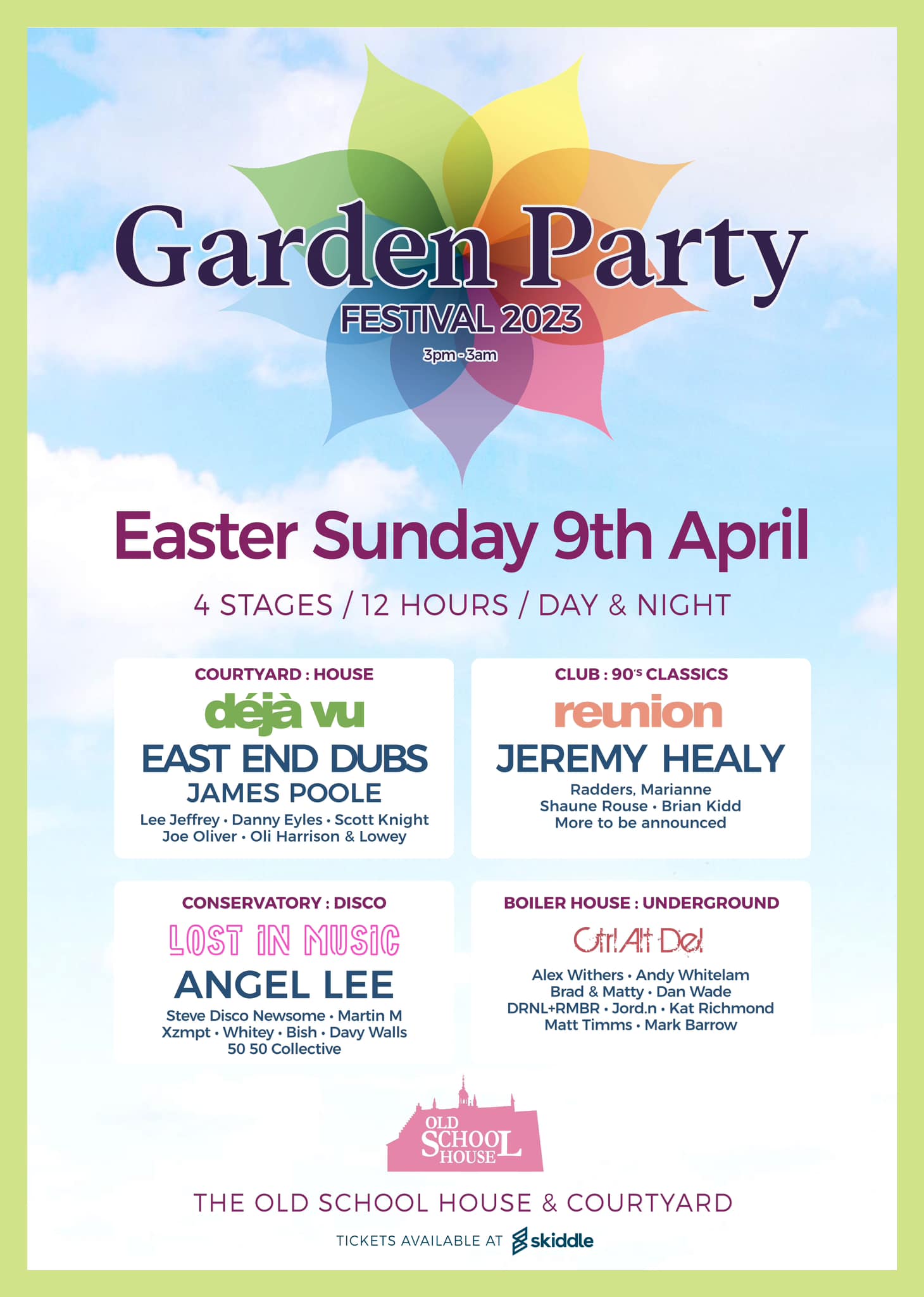 GARDEN PARTY FESTIVAL - East End Dubs, Jeremy Healy, Angel Lee and more ...