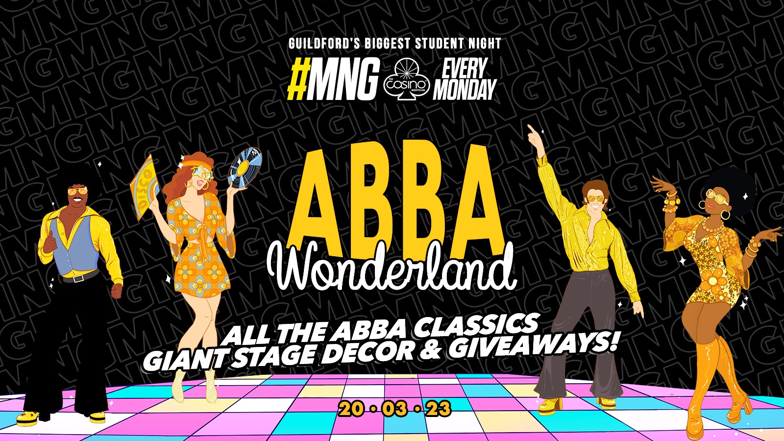 MNG - ABBA WONDERLAND 🕺 at Casino Nightclub, Guildford on 20th Mar 2023 ...