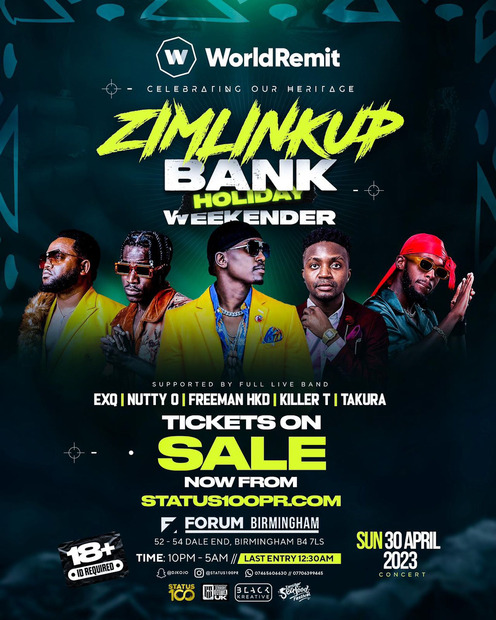 Zim Link Up Bank Holiday Weekender Concert at Forum Birmingham ...