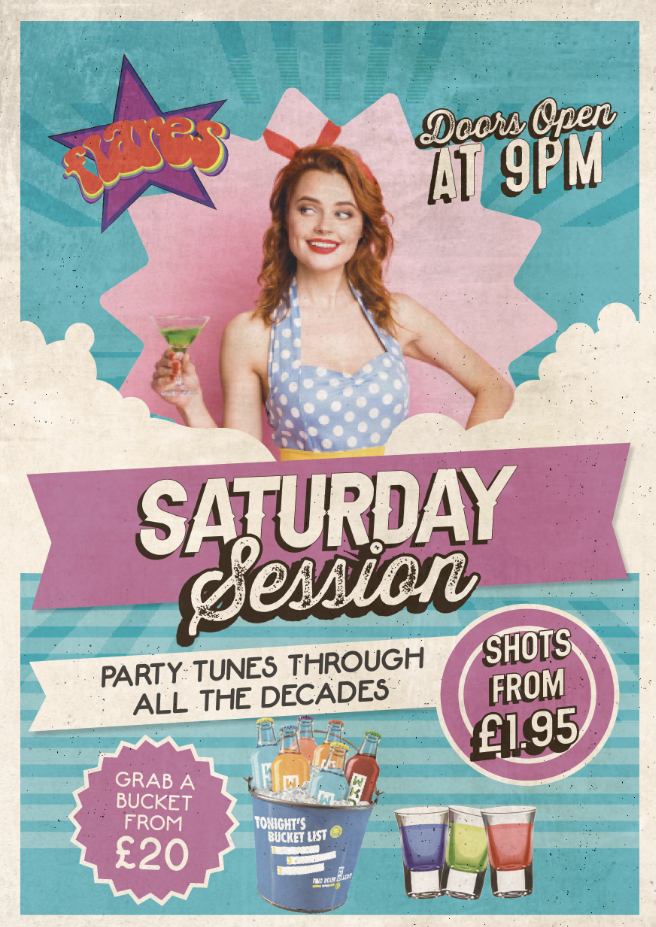 Saturday Sessions @ Flares York at Flares - York, York on 1st Jul 2023 ...