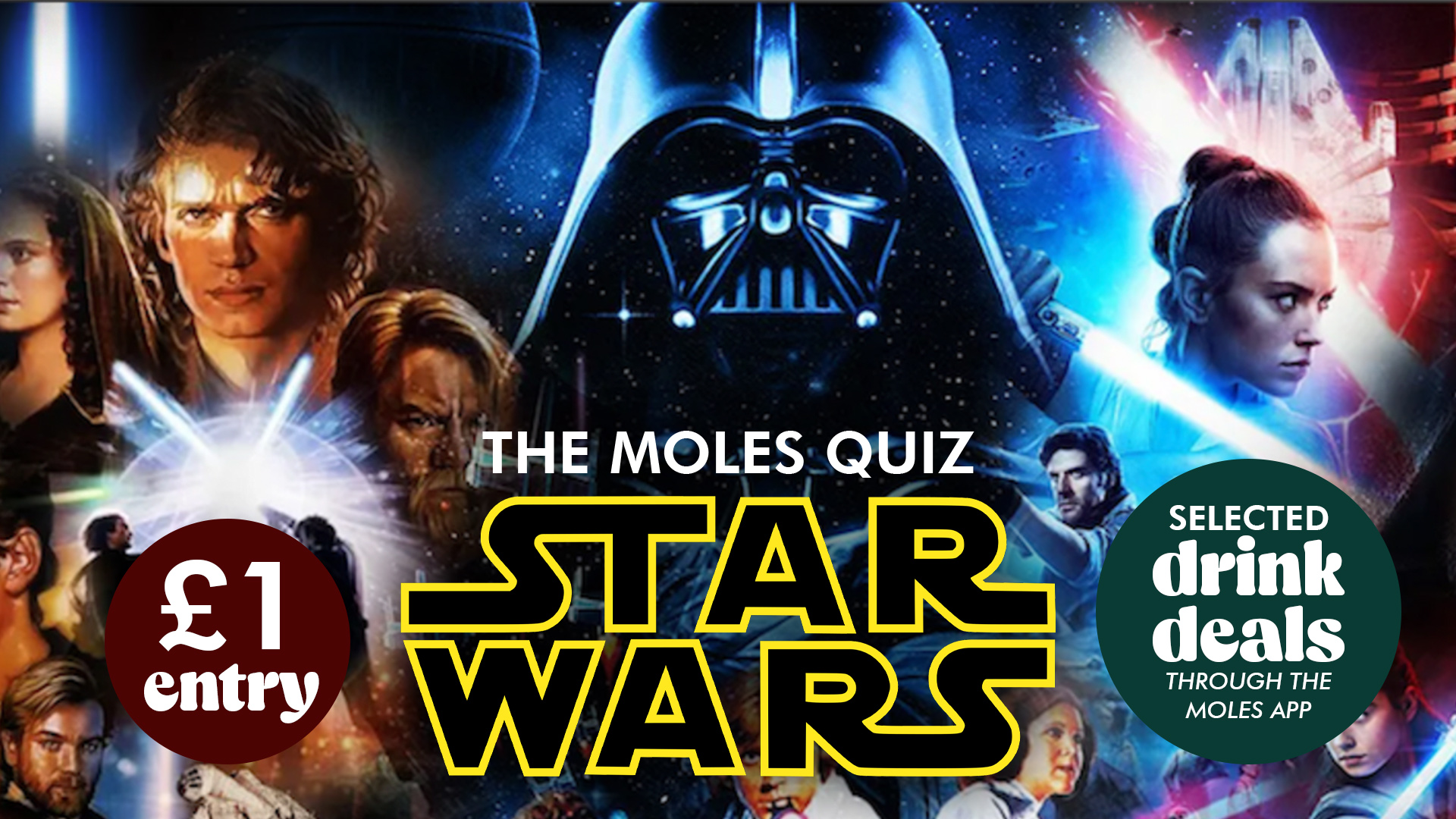 The Moles Star Wars Quiz - May The Fourth Be With You! at Moles, Bath ...
