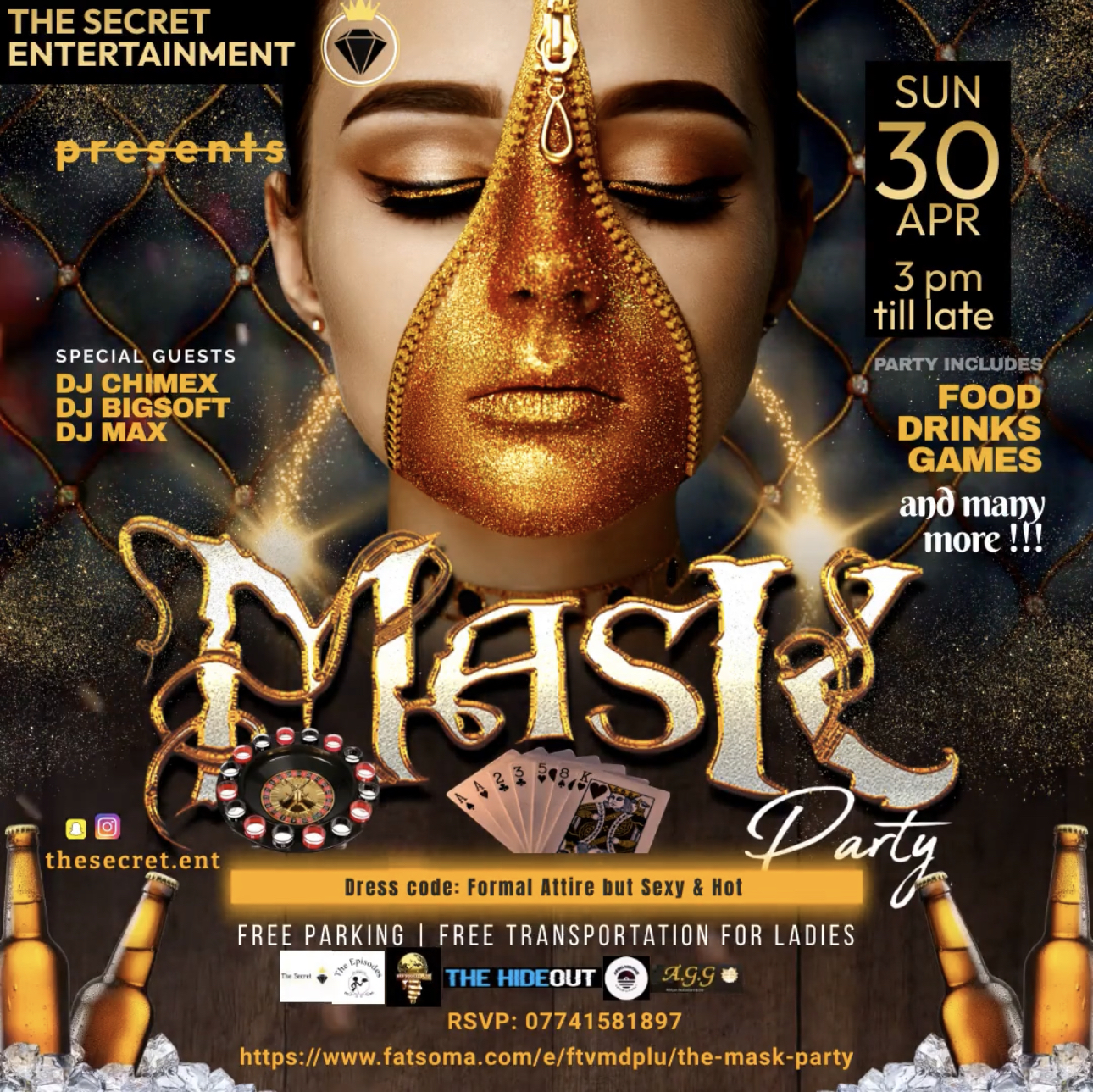 The Mask Party at The Secret Entertainment, Birmingham on 30th Apr 2023 ...
