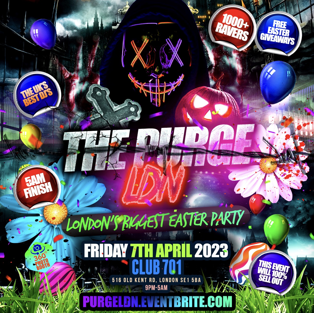 The Purge LDN - London’s Biggest Easter Party - Everyone Free Before ...