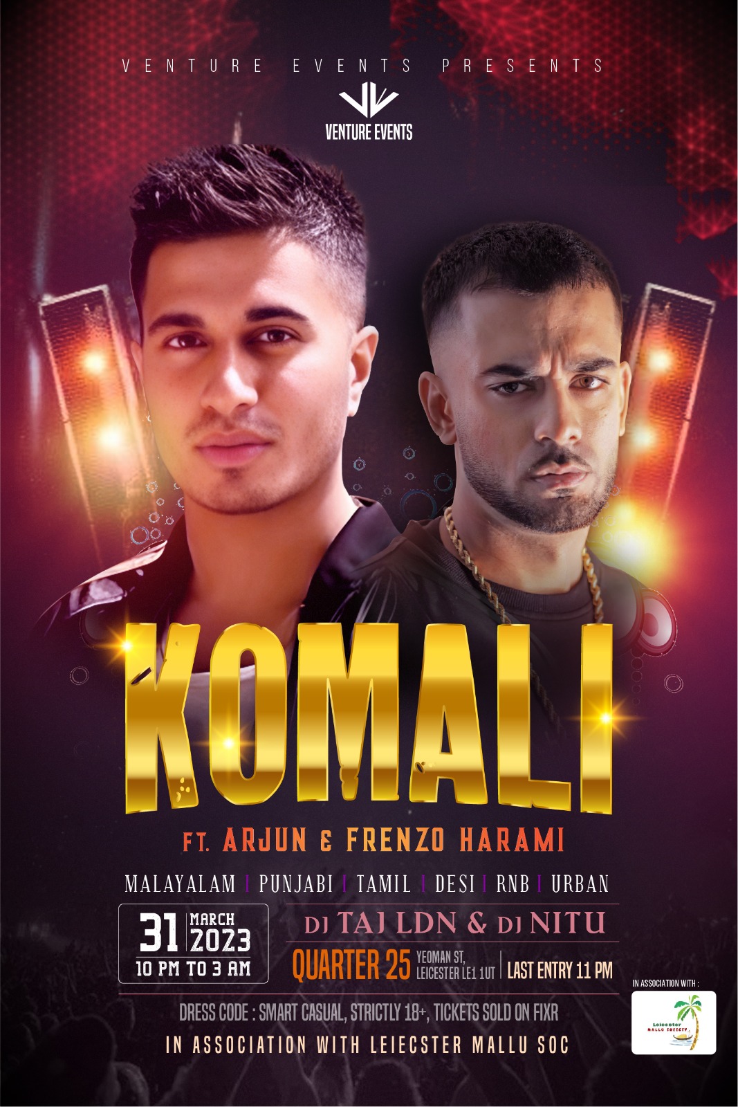 ARJUN X FRENZO LIVE ! TICKETS SOLD ON FIXR ONLY (LINK IN BIO) at ...