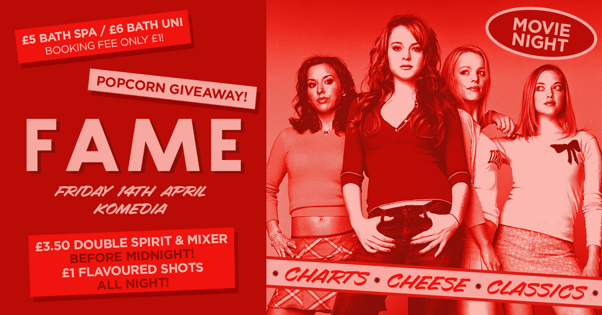 [CANCELLED] FAME // CHART, CHEESE, CLASSICS // MOVIE NIGHT! // 400 ...
