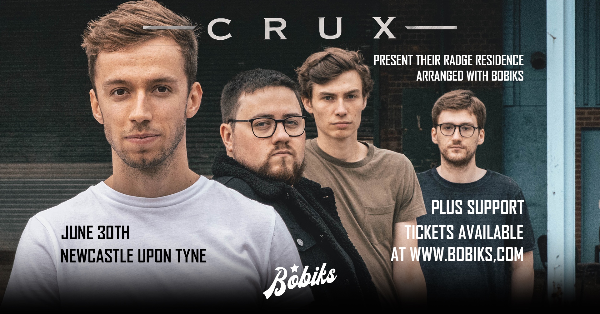 Crux at Bobiks, Newcastle upon Tyne on 30th Jun 2023 | Fatsoma