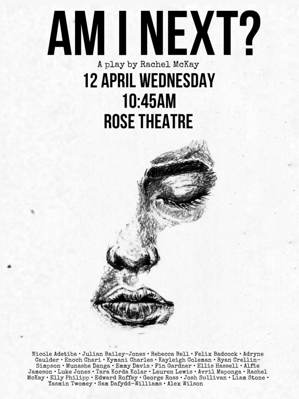 Am I Next? at Rose Theatre, Sidcup on 12th Apr 2023 | Fatsoma