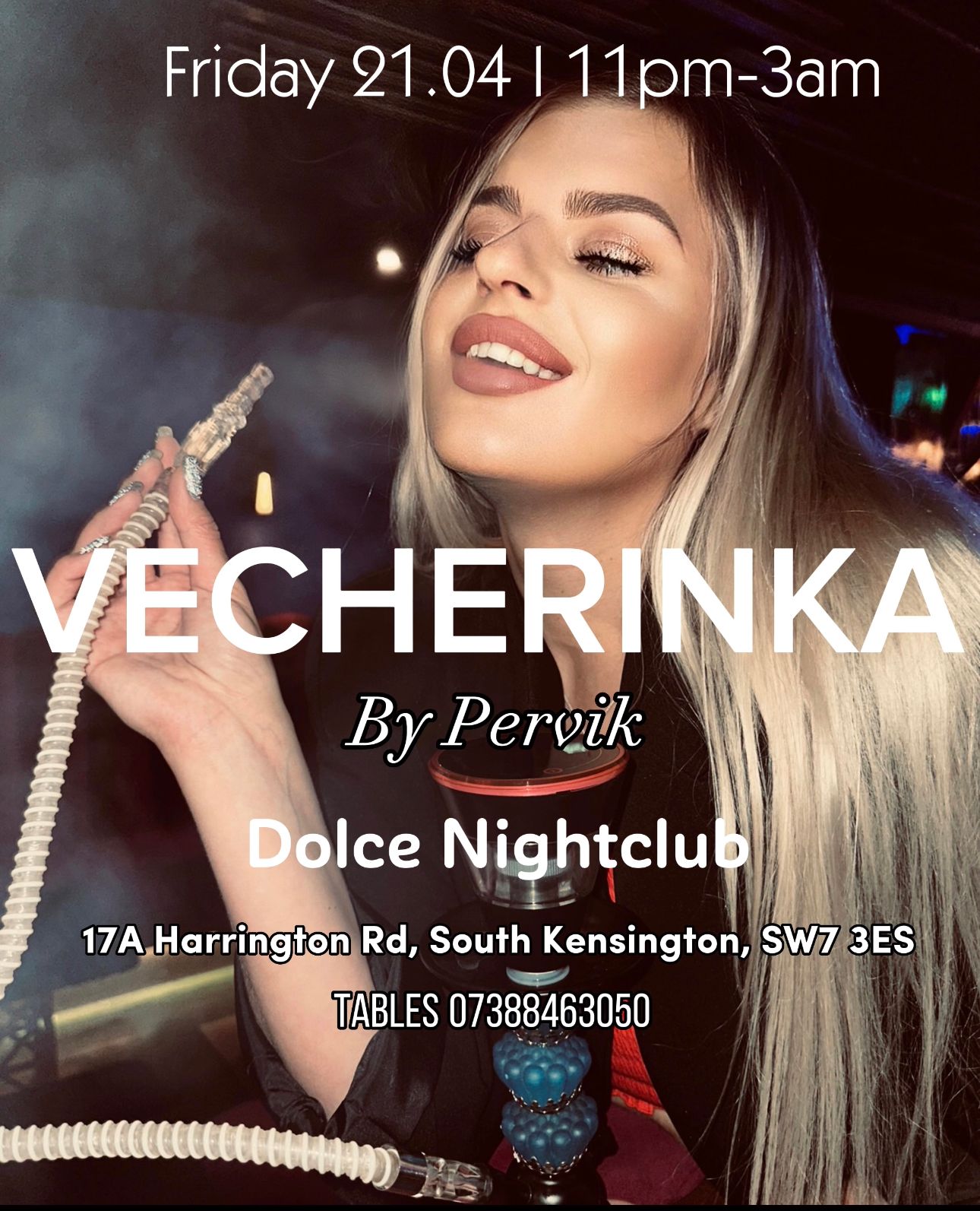 VECHERINKA at Dolce Club at Dolce Kensington Club Bar Sushi London ...