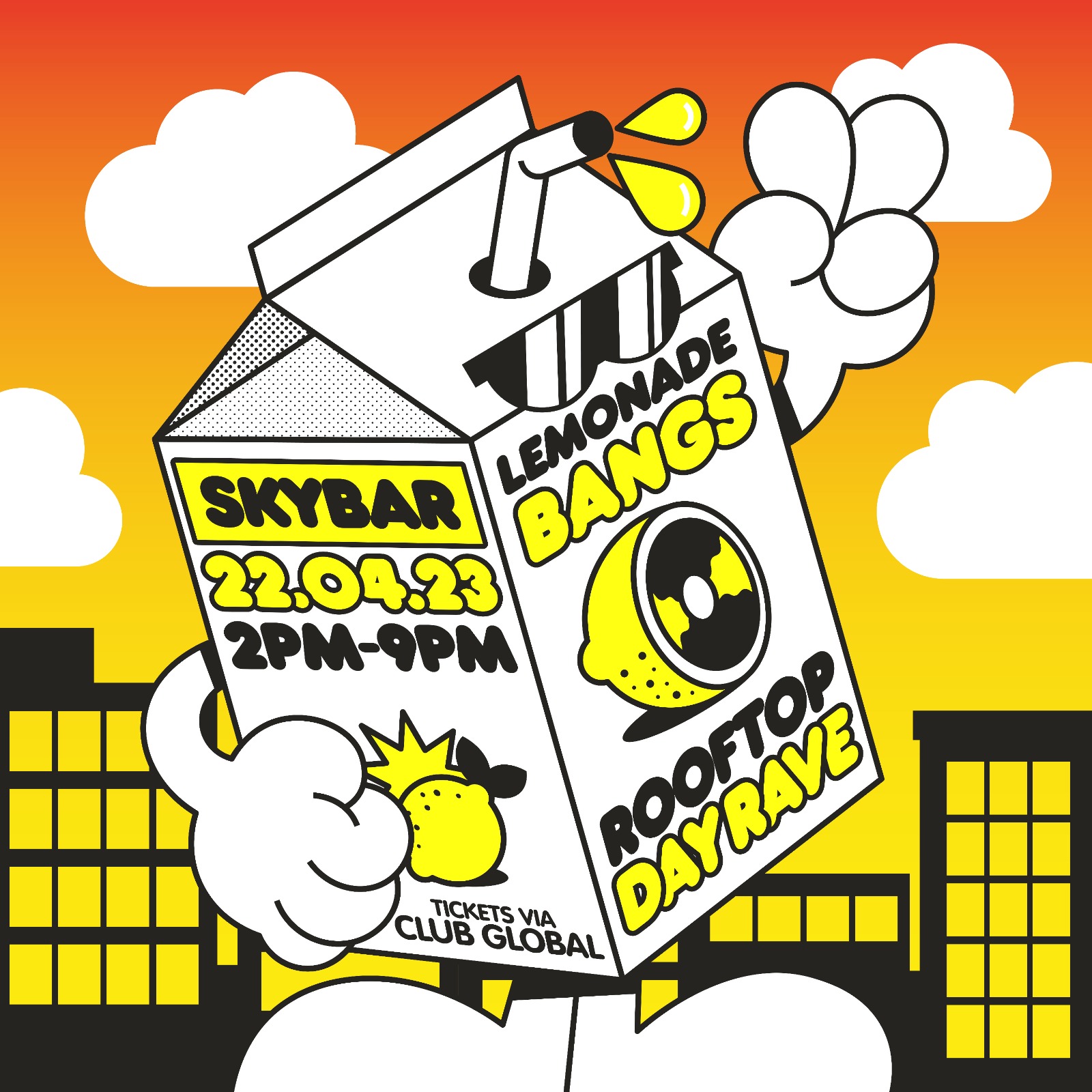 Lemonade Bangs: SUNSET ROOFTOP DAY RAVE at SKYBAR, Nottingham on 22nd ...