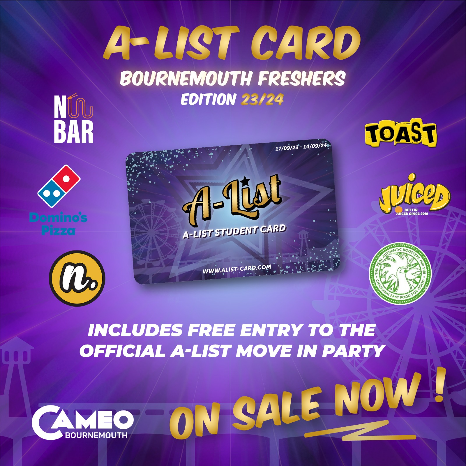 A-List Card 23/24 - Freshers Edition : Save £££, Skip Queues & Receive ...