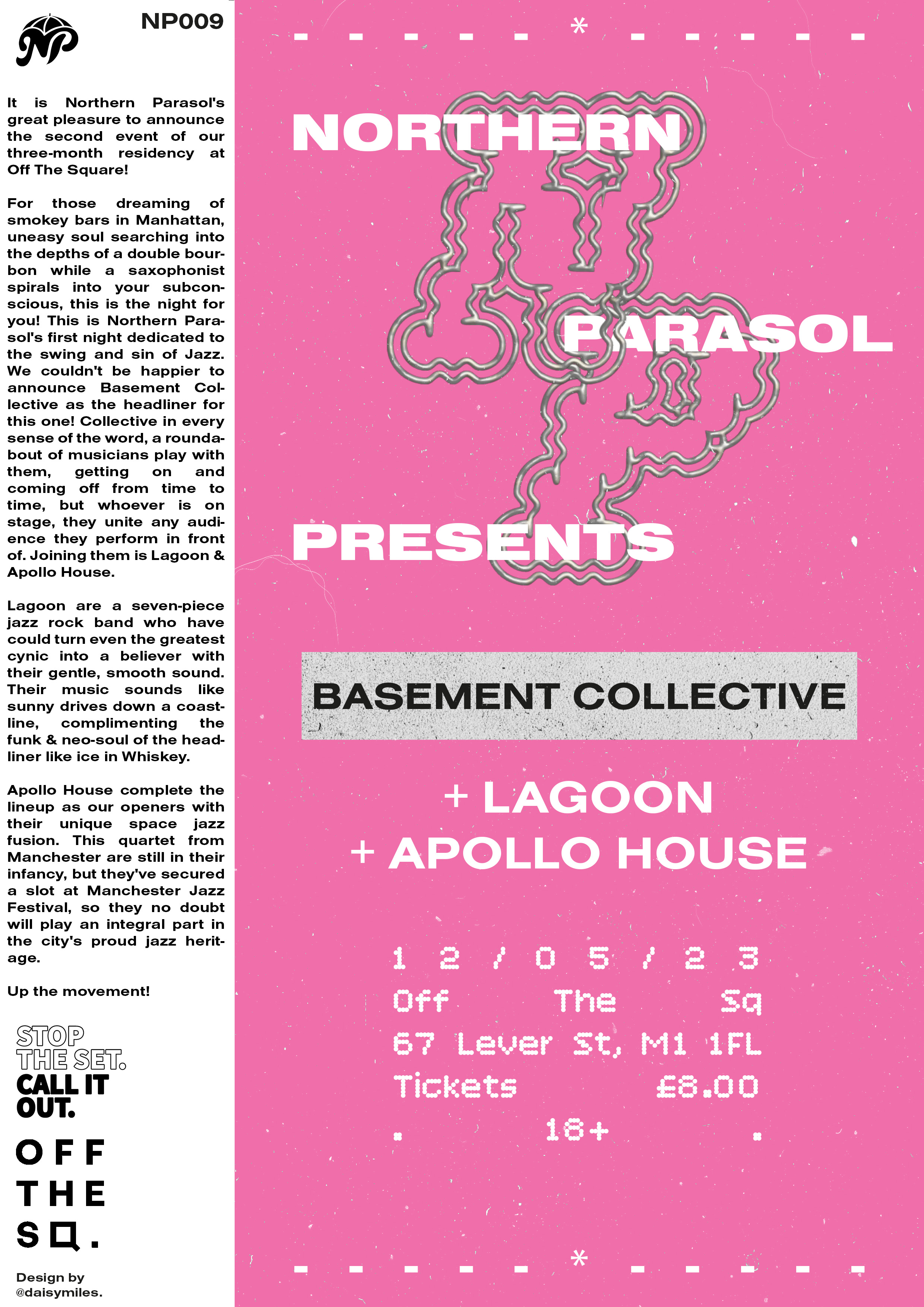 Northern Parasol Presents @ Off The Square | Basement Collective | Feat ...