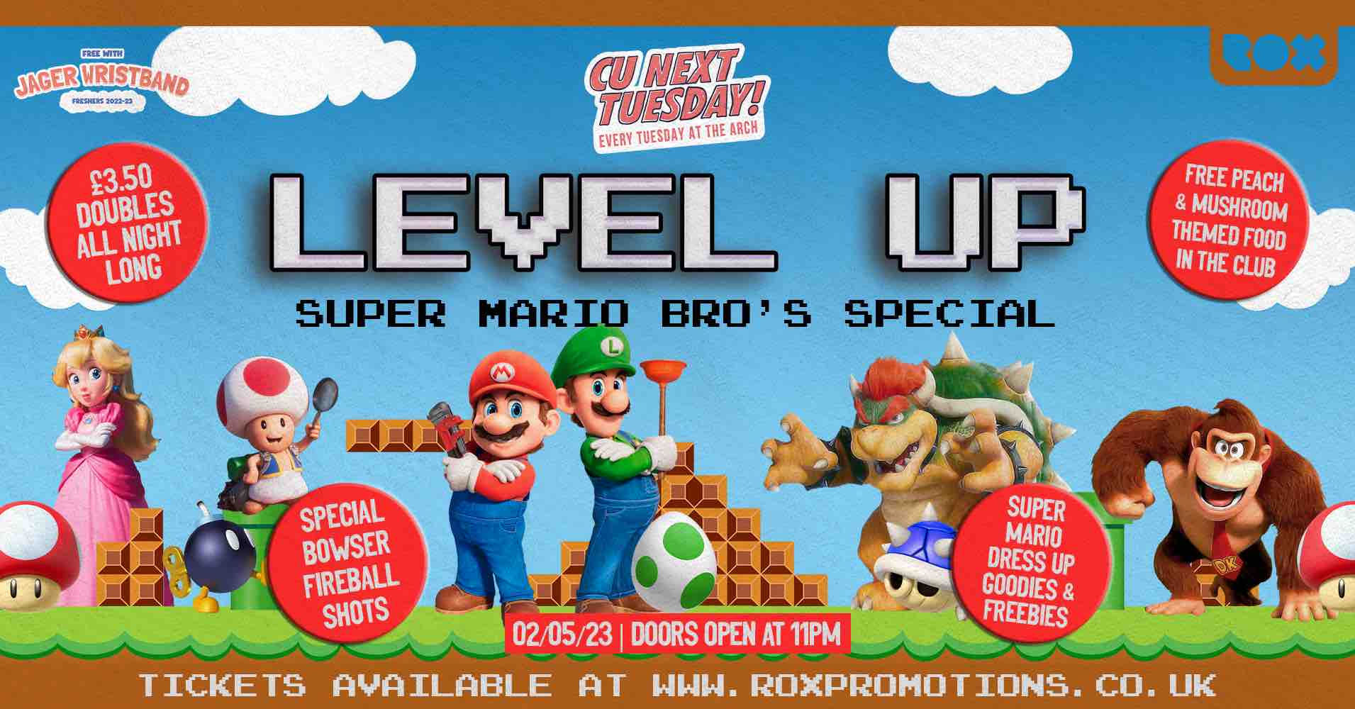 CU NEXT TUESDAY • LEVEL UP! Super Mario Bros Special • 02-05-23 at The ...