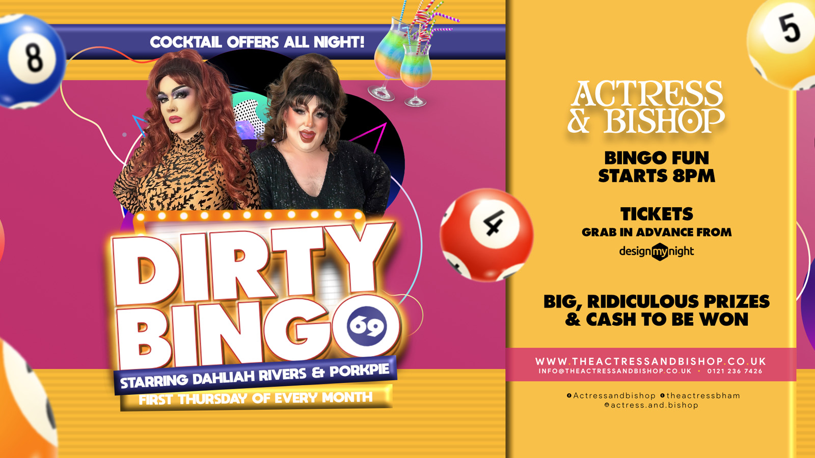 DIRTY BINGO at Actress & Bishop, Birmingham on 1st Jun 2023 | Fatsoma