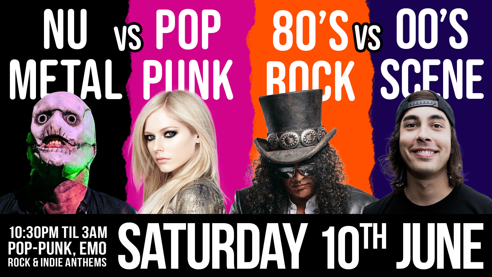 UPRAWR: NU METAL vs POP PUNK / 80'S vs SCENE at Asylum, Birmingham on ...