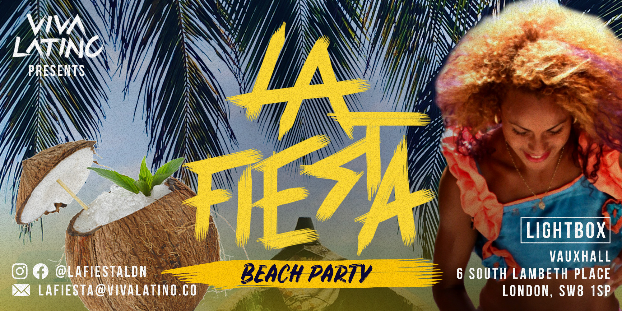 La Fiesta Beach Party at Lightbox, London on 15th Jun 2023 | Fatsoma