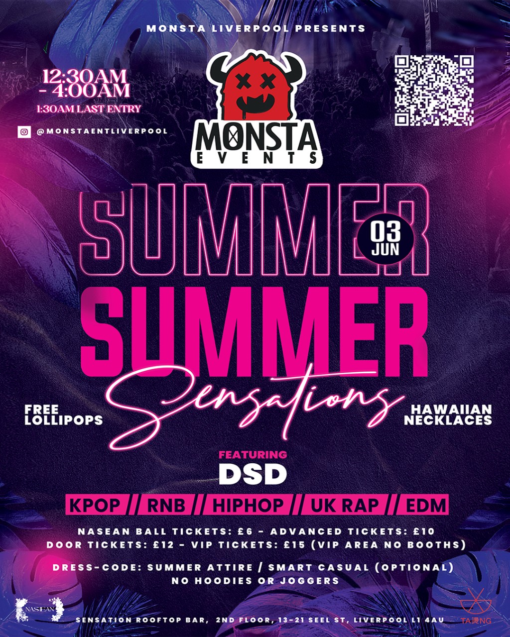 Monsta Liverpool Presents “Summer Sensation” @Sensation Rooftop Bar at ...