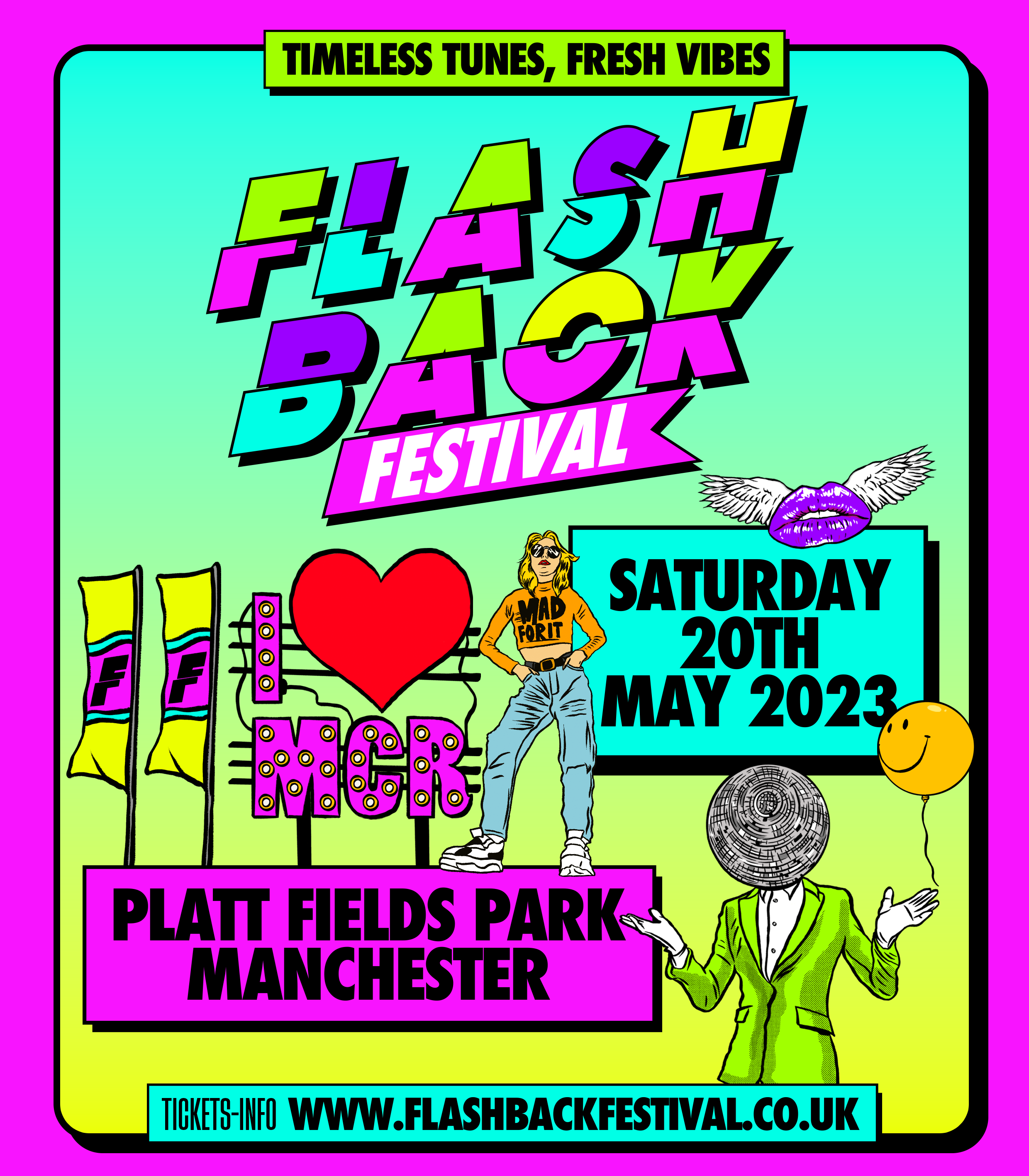 Flashback Festival at Platt Fields Park, Manchester on 20th May 2023 ...