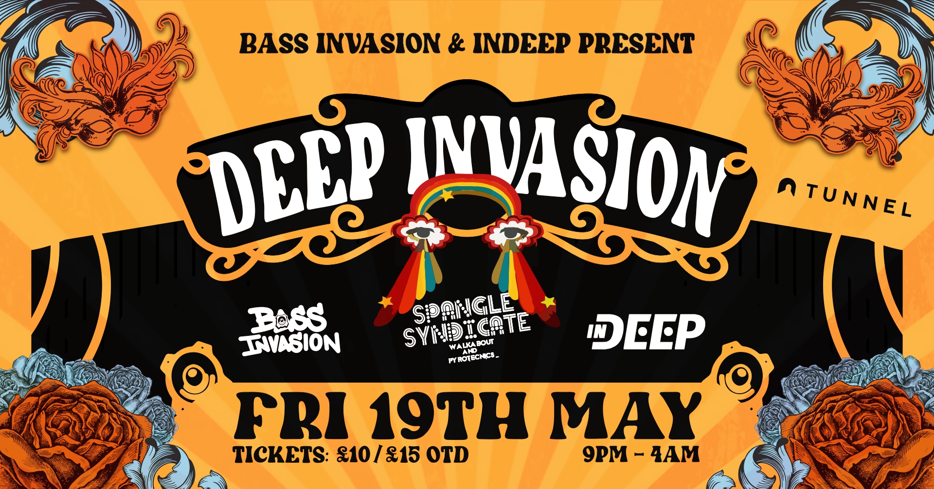 BASS INVASION & INDEEP present DEEP INVASION at Tunnel Club, Nottingham on 19th May 2023 | Fatsoma