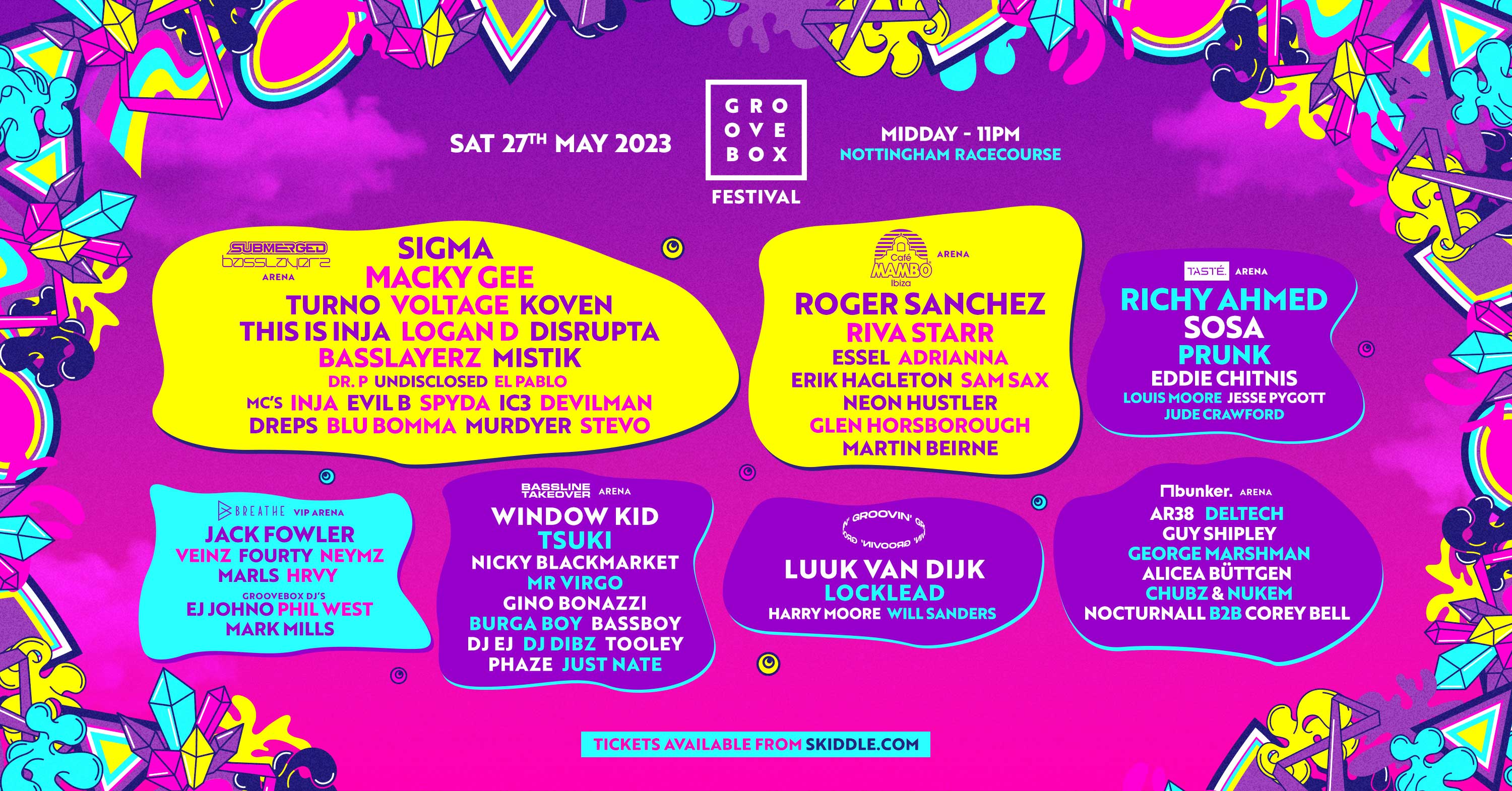 Groovebox Festival 2023 (LINEUP ANNOUNCED) at Nottingham Racecourse ...