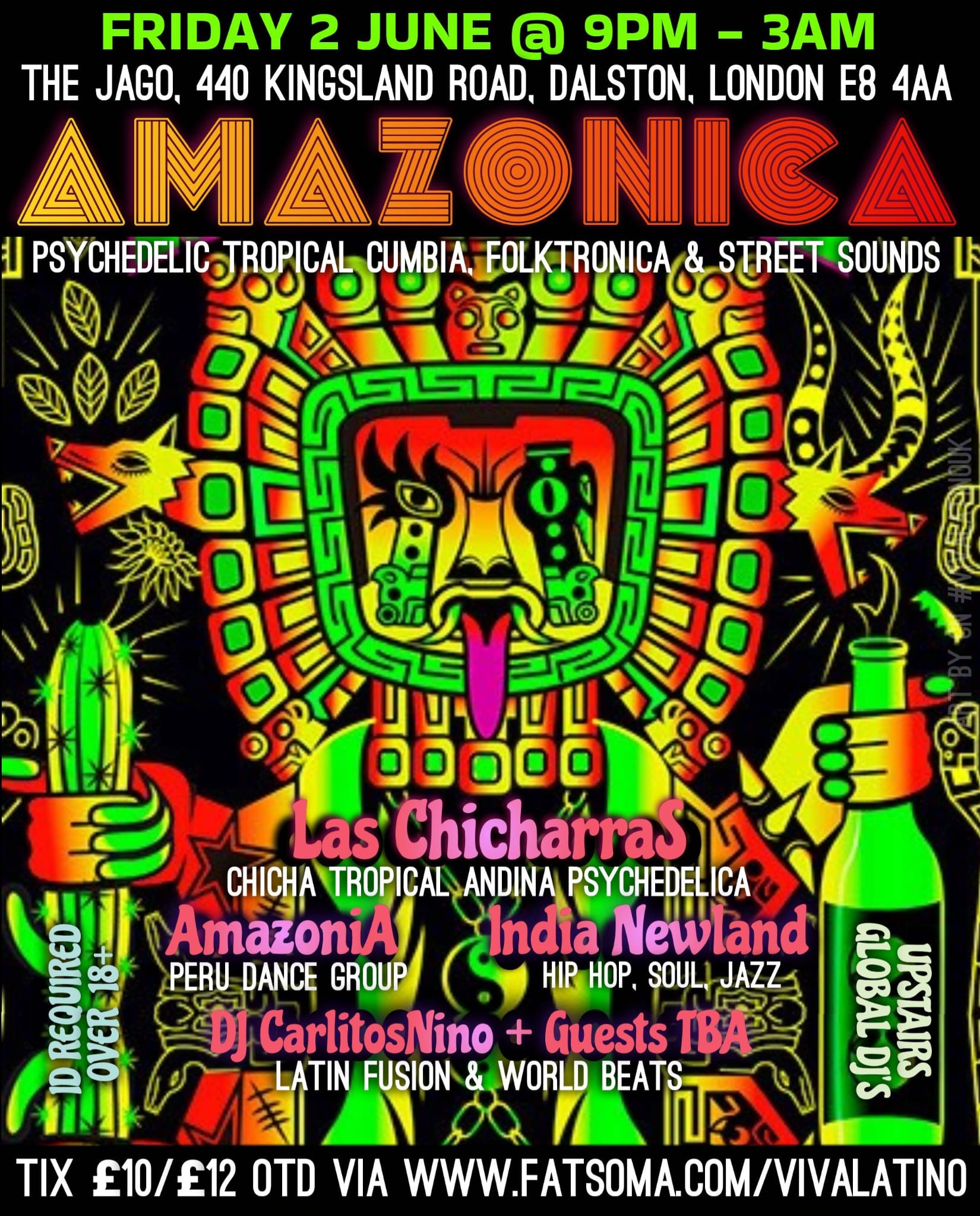 Fri 2 June | Amazonica! : Las Chicharras + Indy Newland + CarlitosNino ...