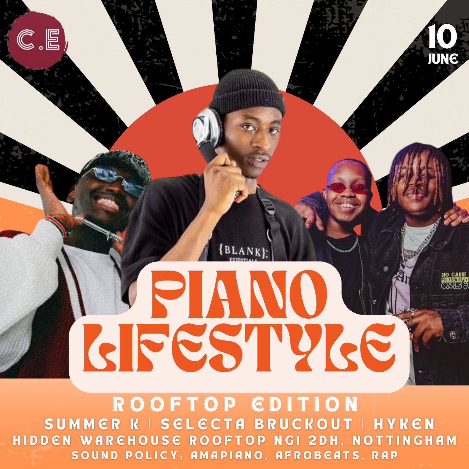 Piano Lifestyle Rooftop Edition at Hidden Warehouse,, Nottingham on ...