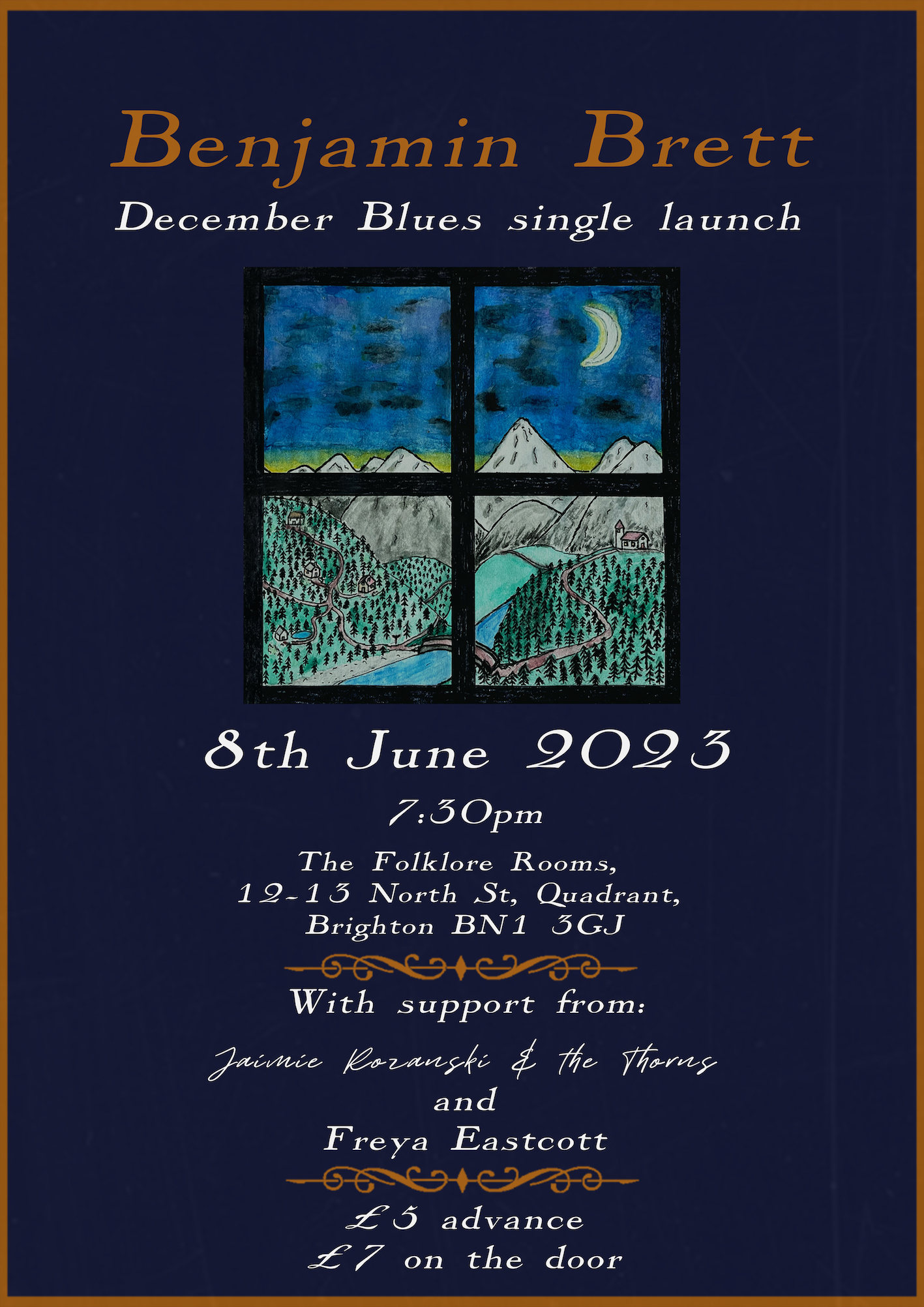 Benjamin Brett - Single Launch at The Folklore Rooms, Brighton and Hove ...