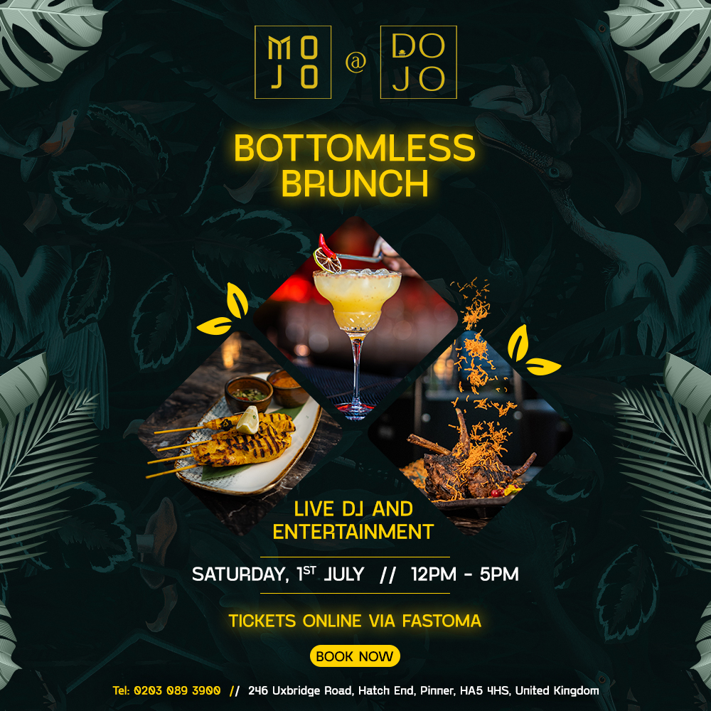 Mojo @ Dojo Bank Holiday Bottomless Brunch at Dojo, Pinner on 1st Jul ...