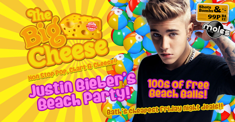 The Big Cheese - Justin Bieber's Beach Party! 100s of FREE Beach Balls ...