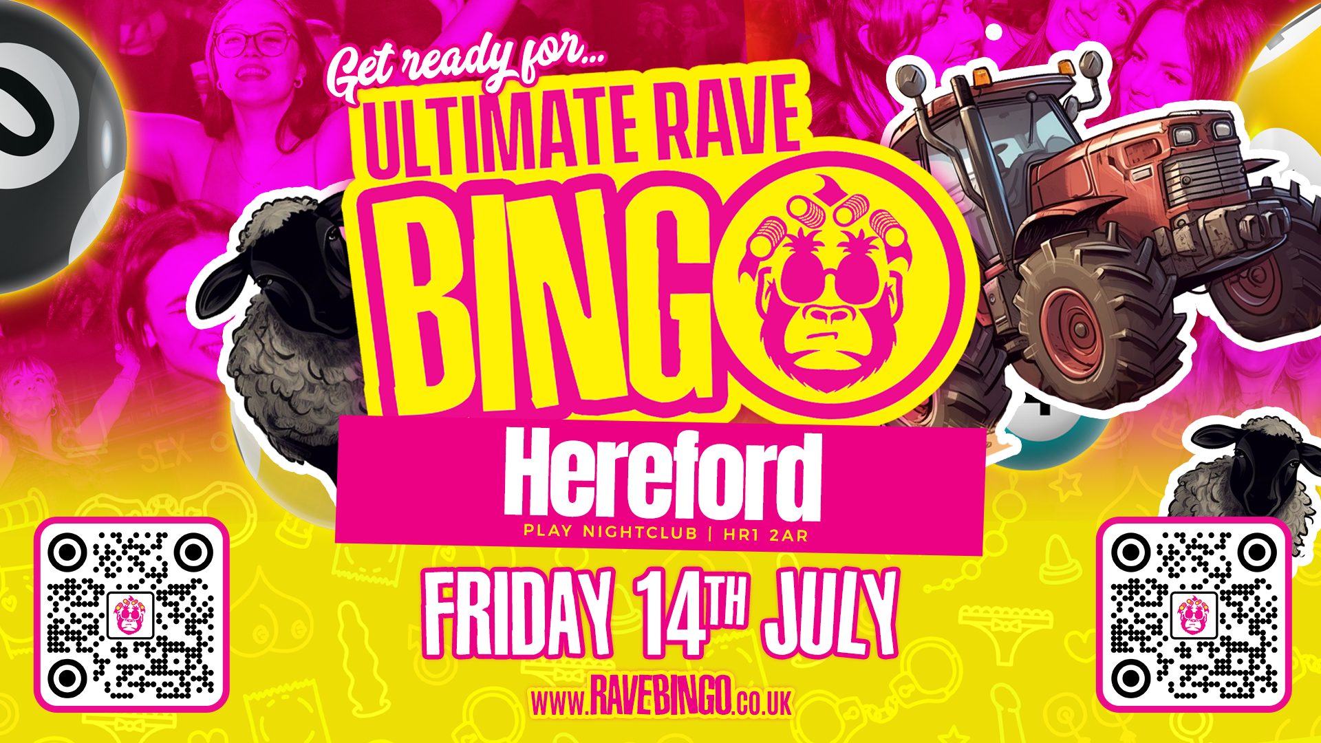 Ultimate Rave Bingo Hereford Friday 14th July (HFYFC) at Play Nightclub ...