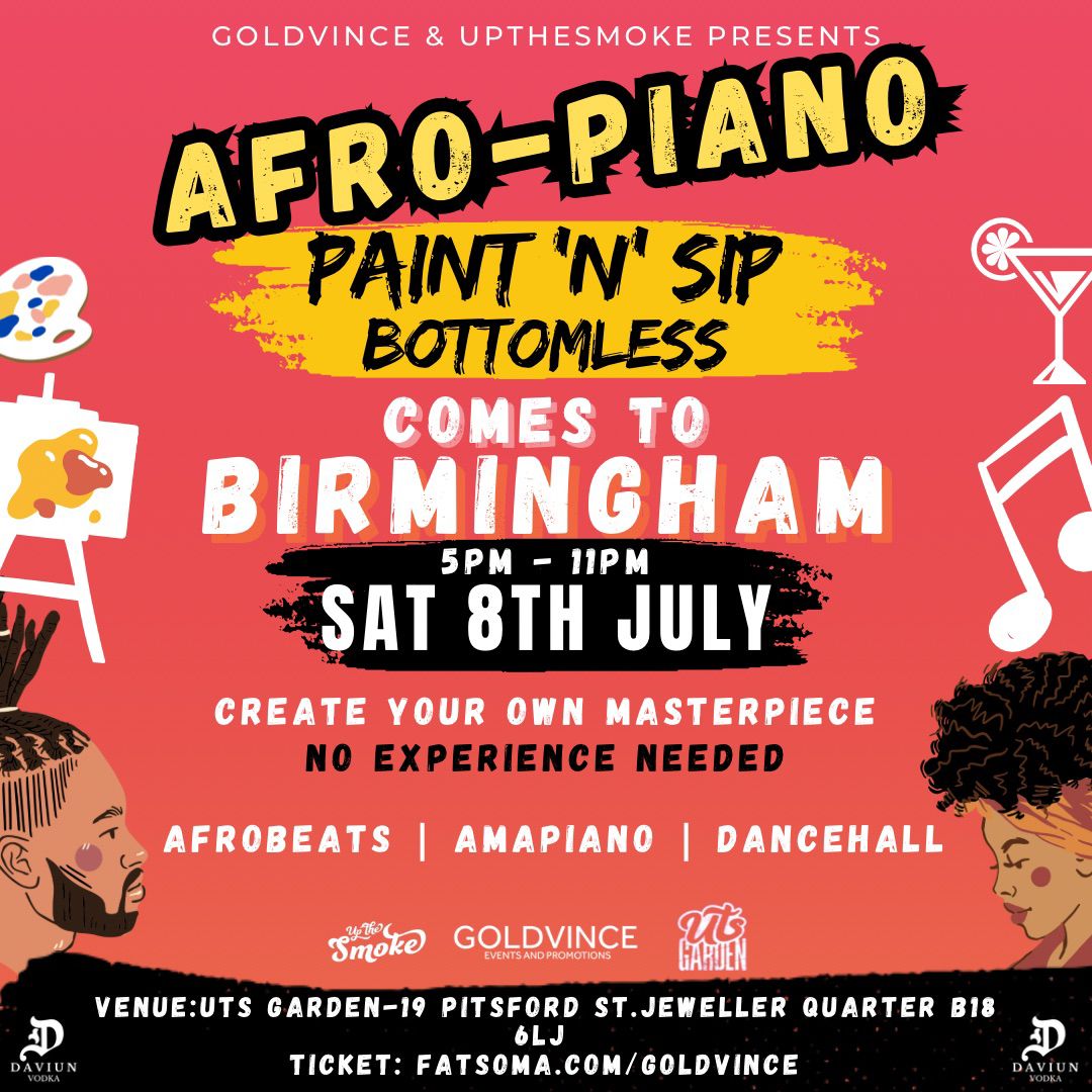 Afro-Piano Sip n Paint UTS GARDEN 5pm - 11pm Mango After Party at ...